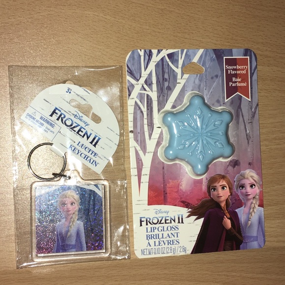Disney | Bath, Skin & Hair | Nwt Strawberry Snowflake Lip Gloss And ...